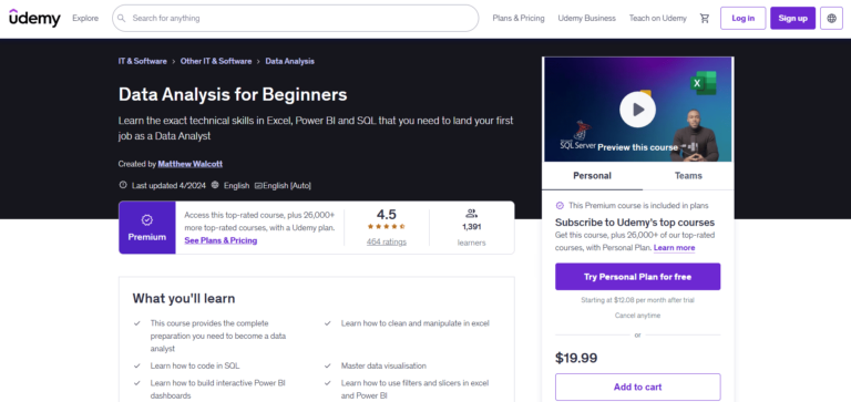 Top 15 Free Data Analytics Courses for 2026 (with Certificates)